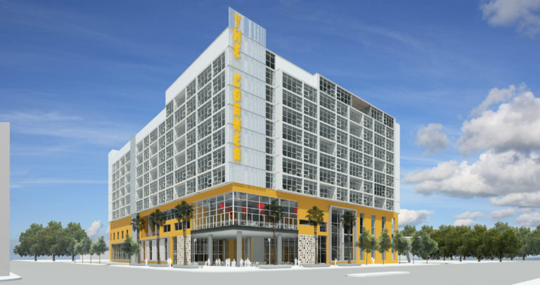 The Corner Hotel Exterior Rendering - DEZAIN.io