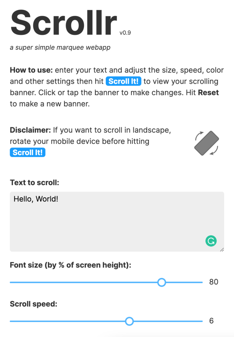 Say Hello to Scrollr! - DEZAIN.io